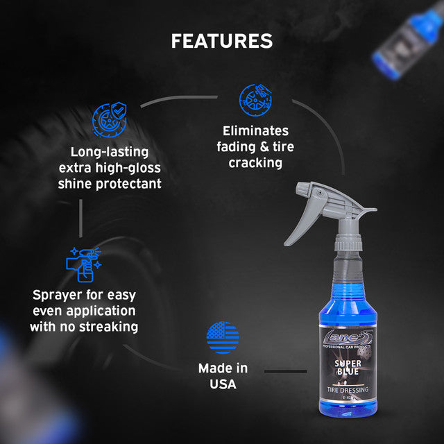 Super Blue Tire Shine Dressing – CARVAMP